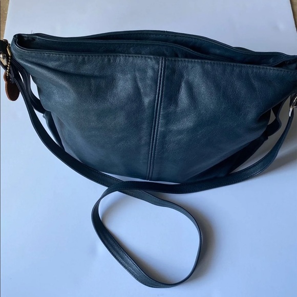SAS | Bags | Sas Genuine Leather Blue Crossbody Purse | Poshmark
